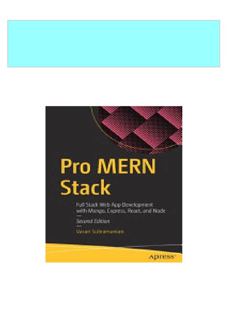 get pro mern stack full stack web app development with mongo express