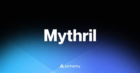 Mythril Solidity Tools Alchemy