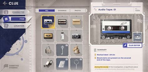 detective adventure game ui on behance