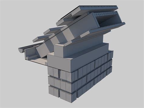 지붕 1 3d 모델 15 Max Obj Fbx Free3d