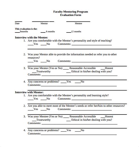 Free 11 Sample Program Evaluation Forms In Pdf