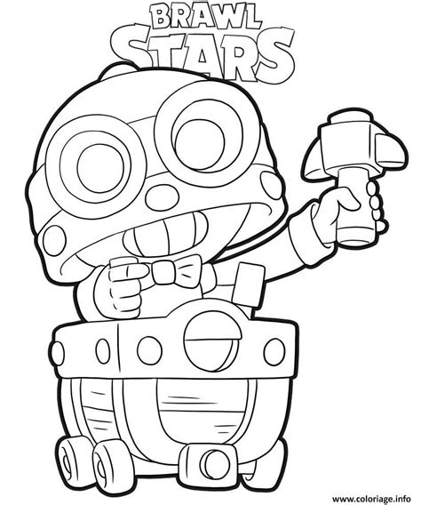 Brawl Stars Coloring Gene Coloriage Disegni Colorare
