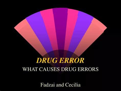 PPT DRUG ERROR PowerPoint Presentation Free Download ID 500892