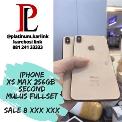 Jual IPHONE XS MAX 256Gb SECOND MULUS LENGKAP Shopee Indonesia