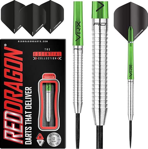 Red Dragon Featherlite 2 12g Tungsten Darts Set With Flights And Stems Sports