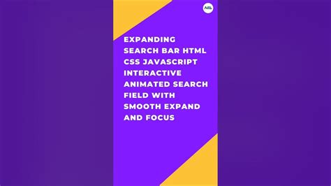 🔍 Create An Expanding Search Bar In 60 Seconds ⏱️ Html Css