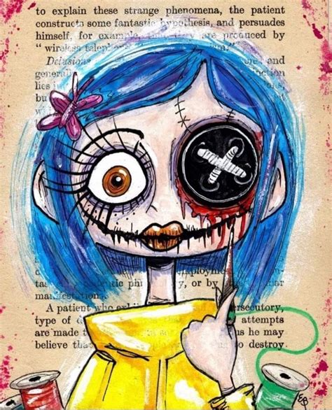 Coraline Art Emo Art Black And White Art Drawing Sketch