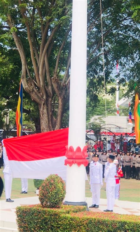 Gubernur Rusdy Mastura Irup Upacara HUT RI 78 Tahun Bukti Telah Sehat