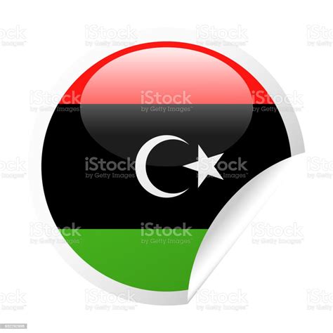 利比亞國旗向量圓角紙圖示向量圖形及更多事件圖片 事件 利比亞 剪裁圖 Istock
