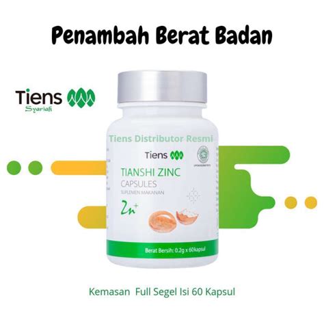 Jual Tiens Penggemuk Badan Zinc Tiens Peninggi Badan Zinc