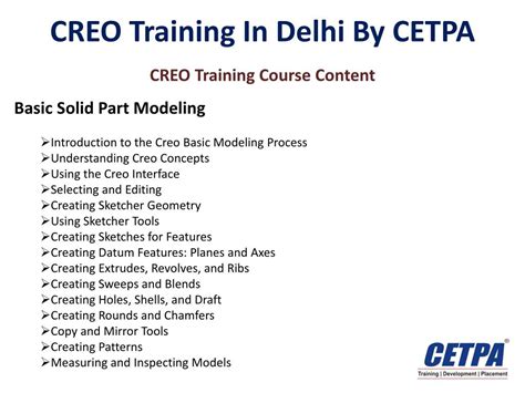 Ppt Best Creo Training In Delhi Powerpoint Presentation Free