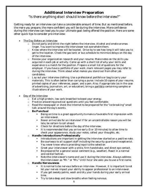 Interview Packet