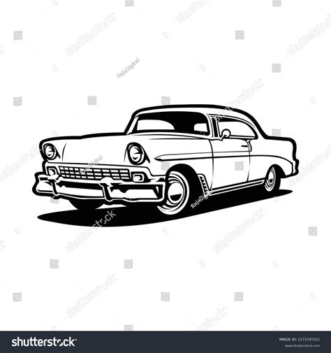 Classic Car Silhouette Vector Design Vintage Stock Vector Royalty Free