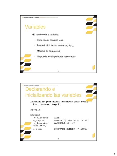 S2 01 Uso De Variables Pdf Pl Sql Software De Gestión De Datos