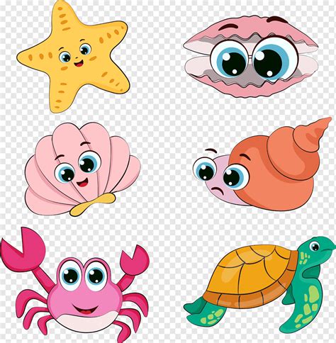 Borde De Concha De Dibujos Animados