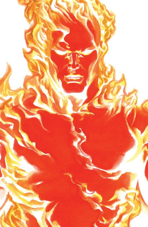 Johnny Storm And Human Torch Marvel And 1 More Drawn By Alexross