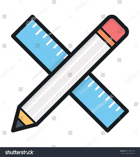 Drafting Tools Vector Icon Stock Vector Royalty Free 475691278