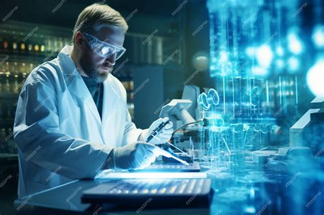 premium ai image genomics and genetics research laboratory scientist