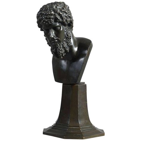 Late 18th Century Grand Tour Bronze Bust Of Emperor Lucius For Sale At