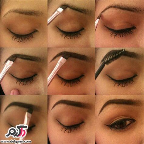 آموزش گام به گام آرایش ابروی کم پشت