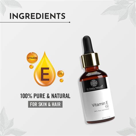 Vitamin E Oil For Hair And Face Dr Daddy Naturals