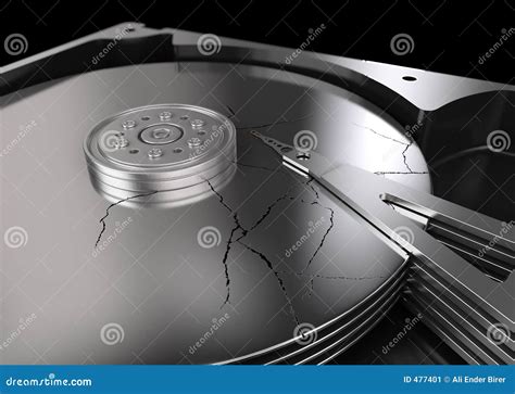 Broken Hard Disk Stock Image Image 477401