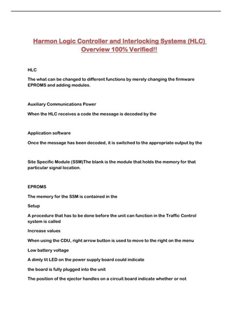 Harmon Logic Controller And Interlocking Systems Hlc Overview 100