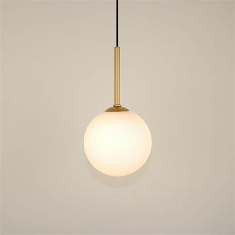 Pendente Globo Alumínio e Vidro Dourado PD MadeiraMadeira