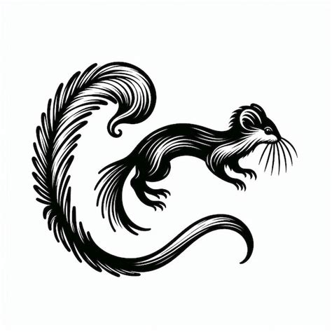 Premium Vector Brook Stickleback Silhouette Line Art Vector Illustration On White Background