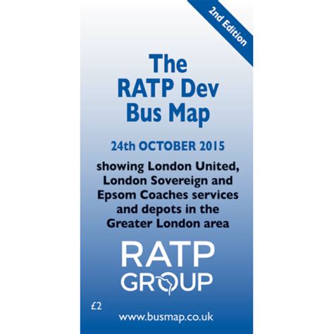 Ratp Dev Transit London Bus Map 2021 Digital Download Version