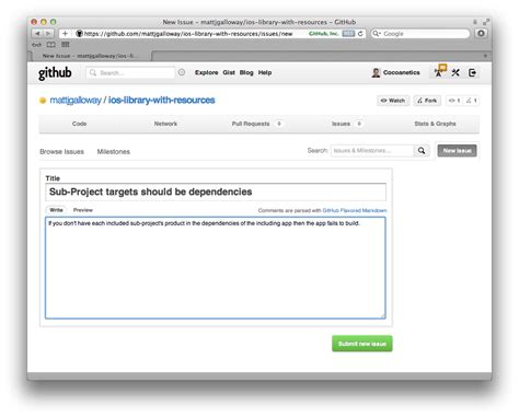 GitHub Fork Fix Pull Request Cocoanetics