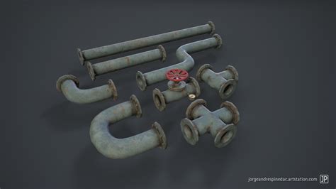 Artstation Pipes Pack Modular Set Resources