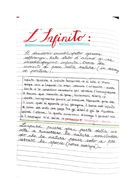 Leopardi Analisi Dellinfinito Docsity