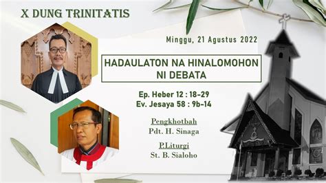 LIVE STREAMING IBADAH MINGGU SIANG 21 AGUSTUS 2022 HKBP KERTANEGARA