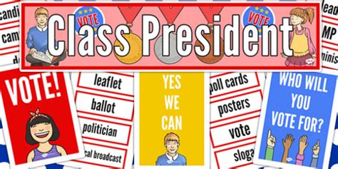 Class President Display Pack Teacher Made