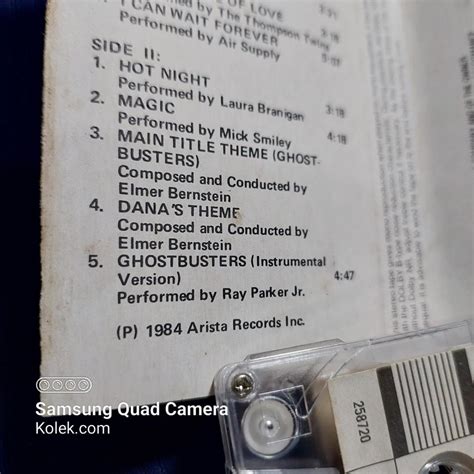 1984 BMG Pilipinas Ghostbusters Soundtrack Cassette Tape Audio