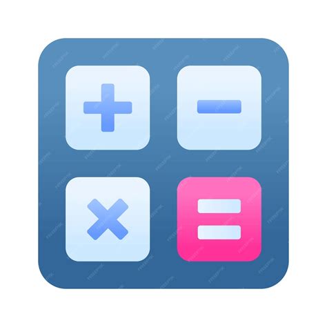 Premium Vector A Well Designed Calculator Icon Digital Computation And Arithmetic Functions