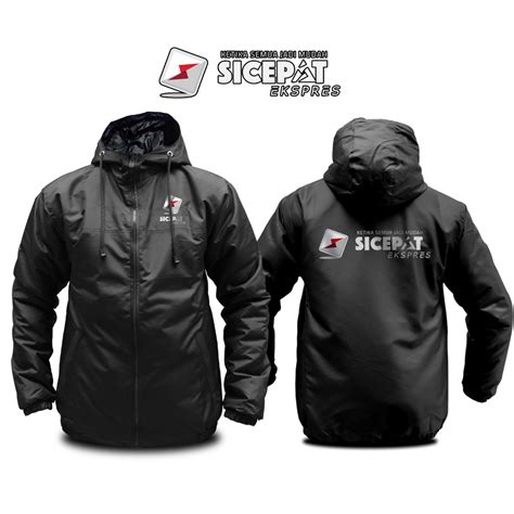 Jual Jaket Parasut Sicepat Express Semi WF Jaket Kurir Bisa Custom Shopee Indonesia