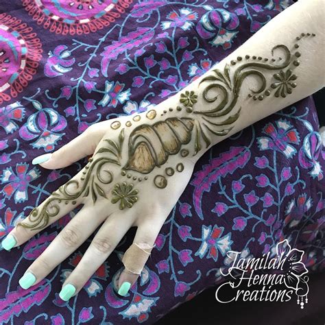 Sea Shell Henna Jamilahhennacreations Henna Tattoo Designs Henna