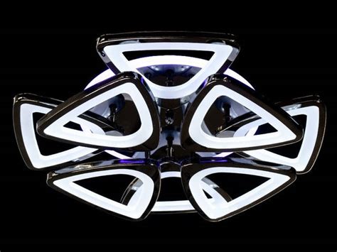 Led люстра з пультом управління димером і кольоровим підсвічуванням