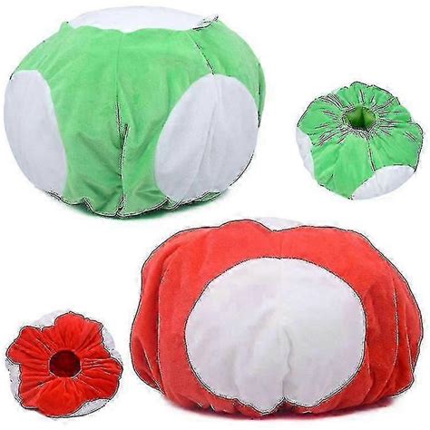 1930cm Toad Mushroom Green And Red Hot Cartoon Cosplay Hat Cute Soft Stuffed Cotton Hat For
