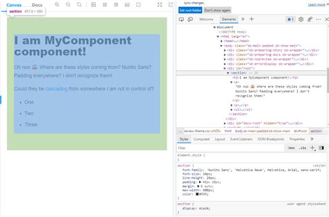 global section styles cascade on components in stories · issue 16929