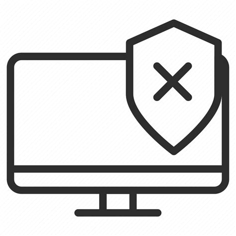 Unsafe Computer Technology Desktop Device Icon Download On Iconfinder