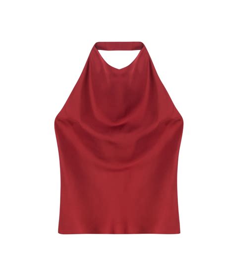 Open Back Halter Top In Barolo Mode Sportif