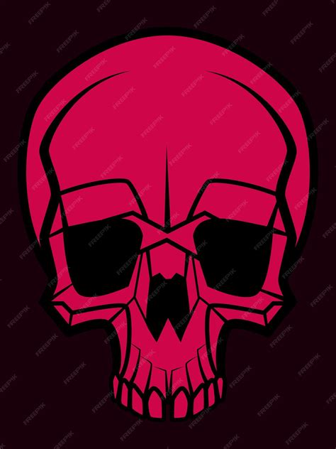 Premium Vector Vector Head Skull Illustration