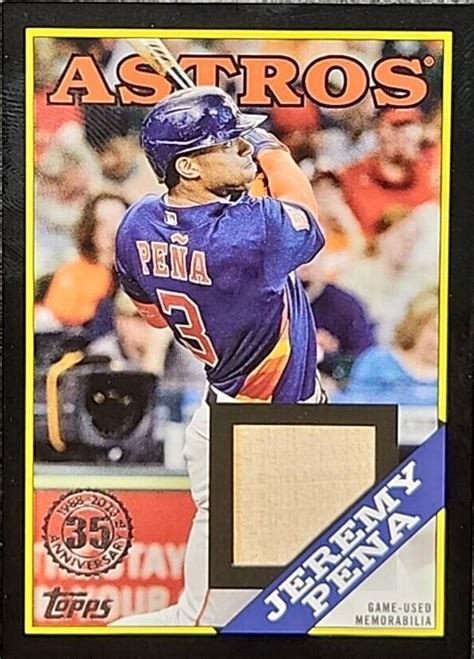 2023 Topps Series 1 1988 Topps Baseball Relics Jeremy Pena 88r Jp