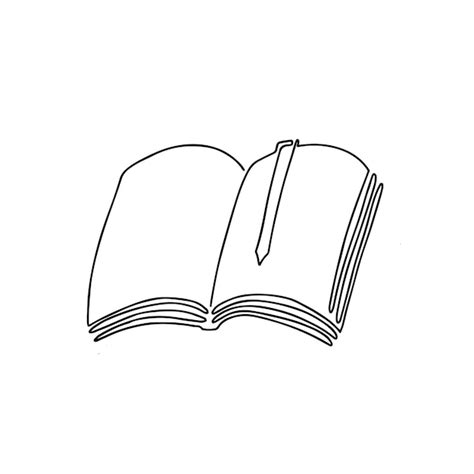 Premium Vector Opened Book With Pages And Bookmark Isolated On White