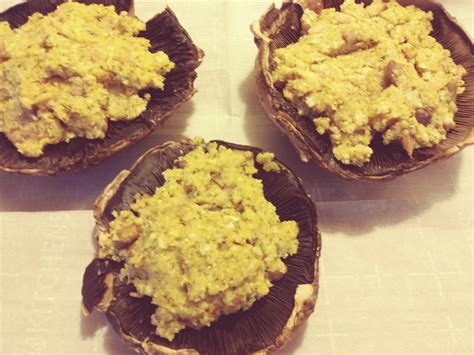 Sams Place Baked Stuffed Portabella Mushrooms