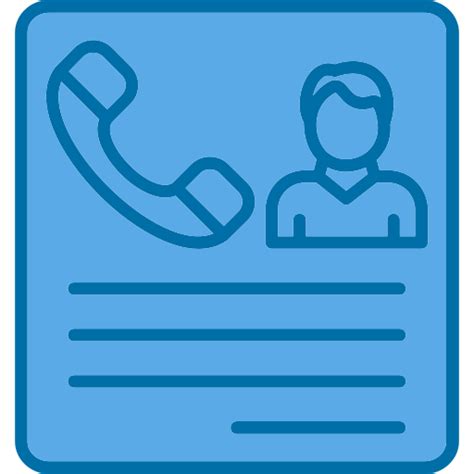 Contacting Generic Blue Icon