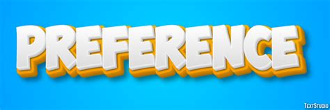 Preference Text Effect And Logo Design Word